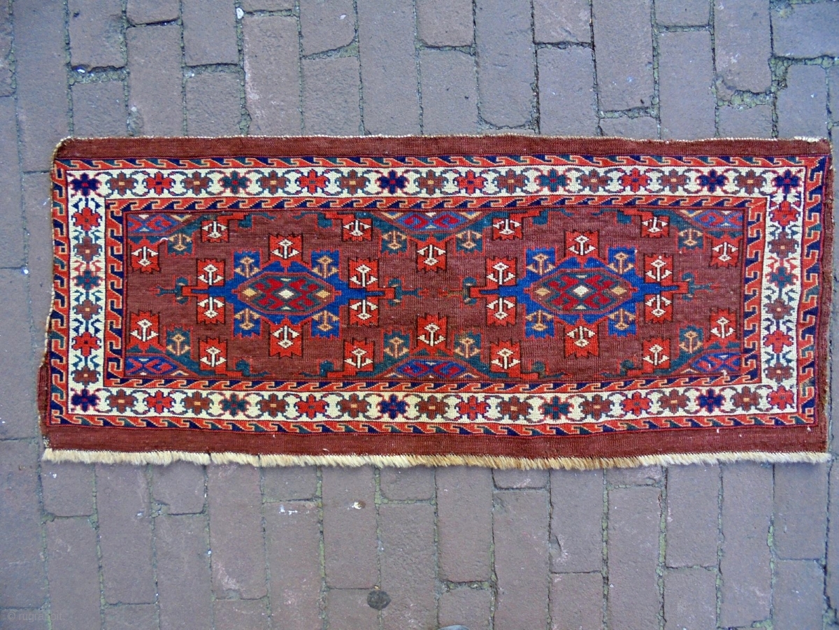 1870/80 Very Fine Turkmen Torba Size: 91x36cm Natural colors ...