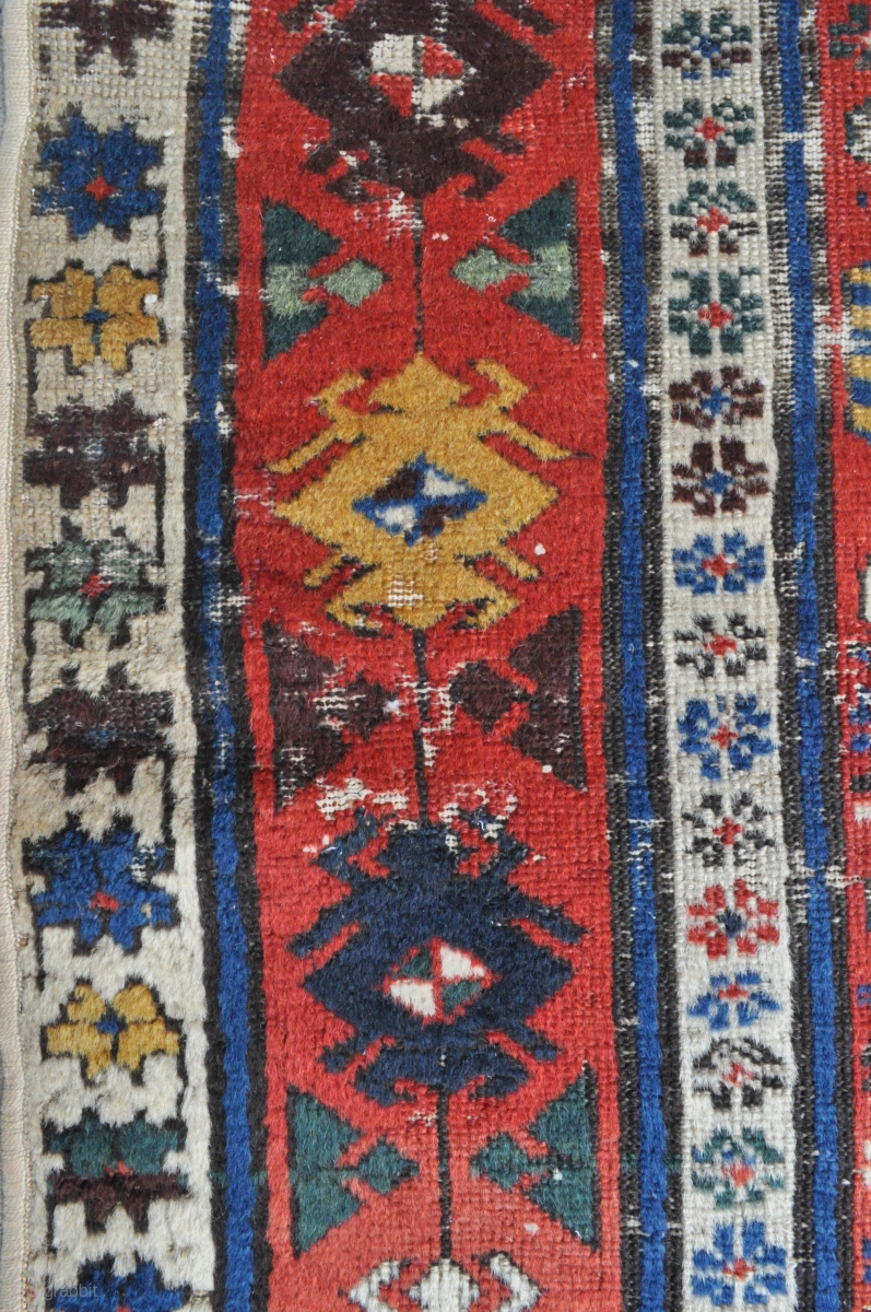 Early 1800s Caucasian rug fragment from the Shahsavan group - tight ...