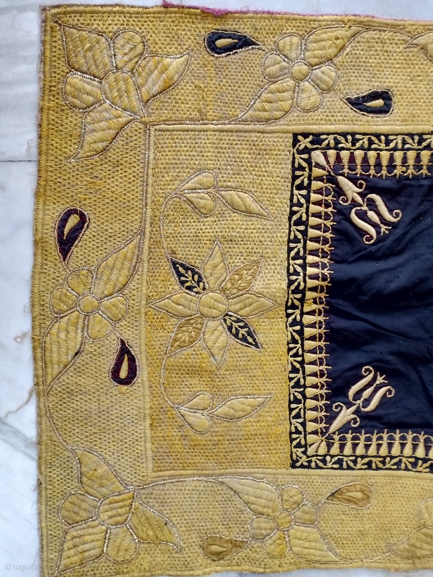 Velvet Fabric Of Kala Batu Work From Bhopal Madhya Pradesh India Used