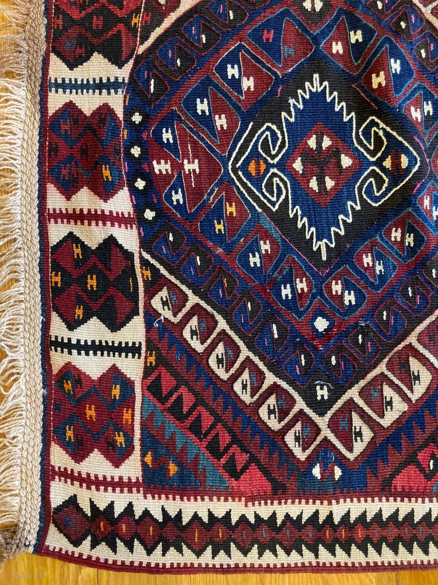7'1" x 5'5" Van Anatolian Tribal Kilim [015] Beautiful one-of-a-kind ...