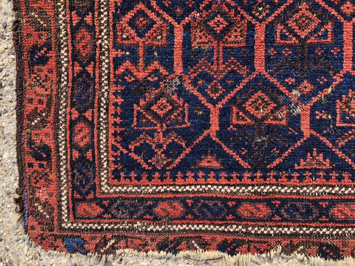 Antique Little Baluch Bagface With Classic Lattice And Inset Flowering Plants Better Than antique-little-baluch-bagface-with-classic-lattice-and-inset-flowering-plants-better-than