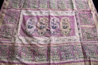 Rare Pallav of a Baluchar Sari woven in silk Brocade From Murshidabad ...